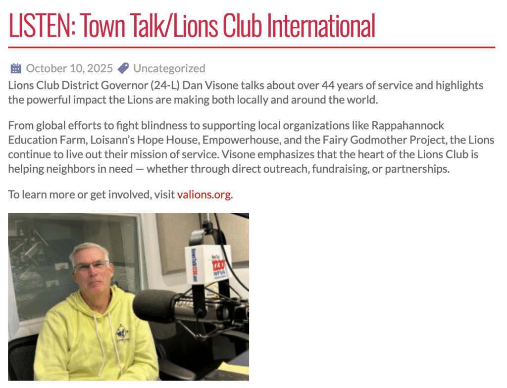 Lions District 24-L – Lions of Virginia